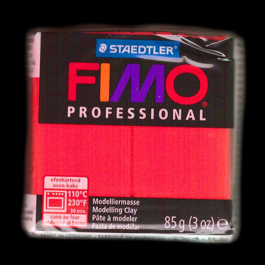 Fimo professional 85 grammi n. 200 true red